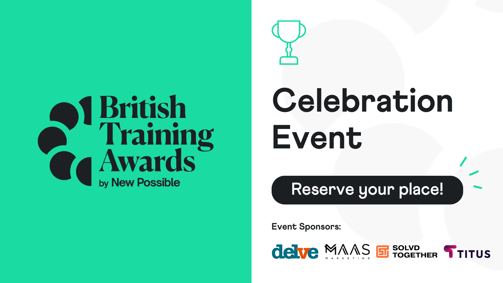 Reserve your place: British Training Awards 2024 Celebration! | New ...