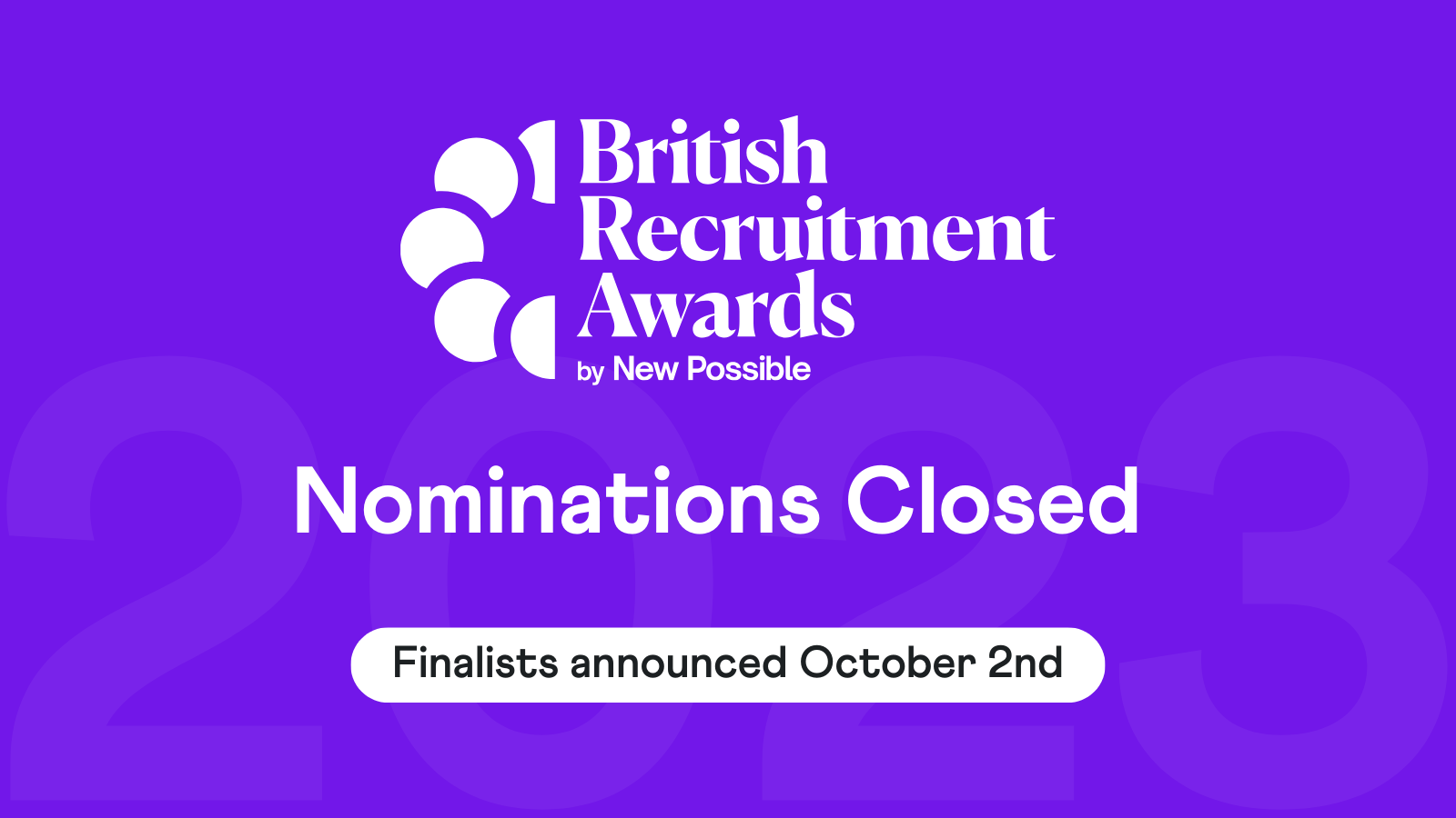 British Recruitment Awards 2023: Nominations Closed | New Possible