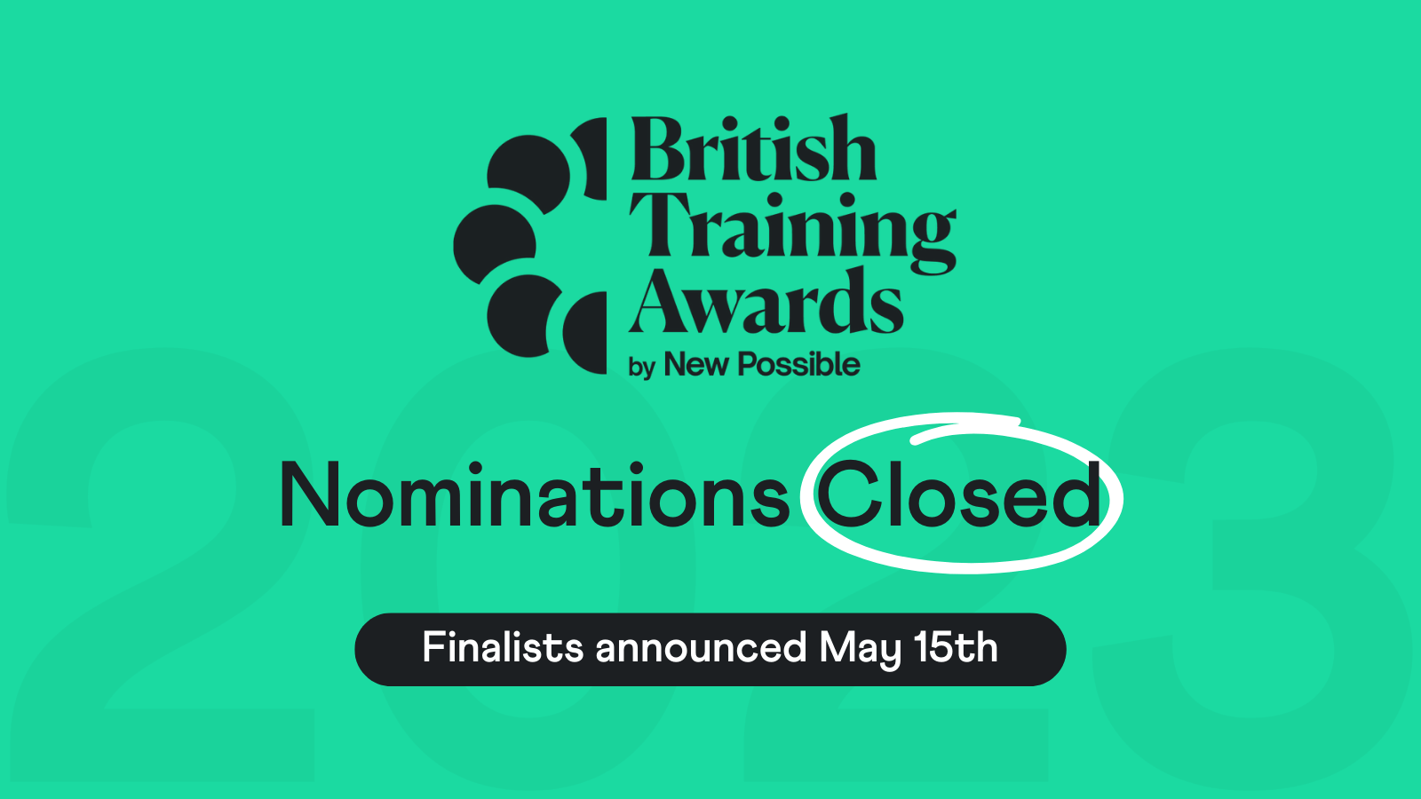 British Training Awards 2023: Nominations Closed | New Possible