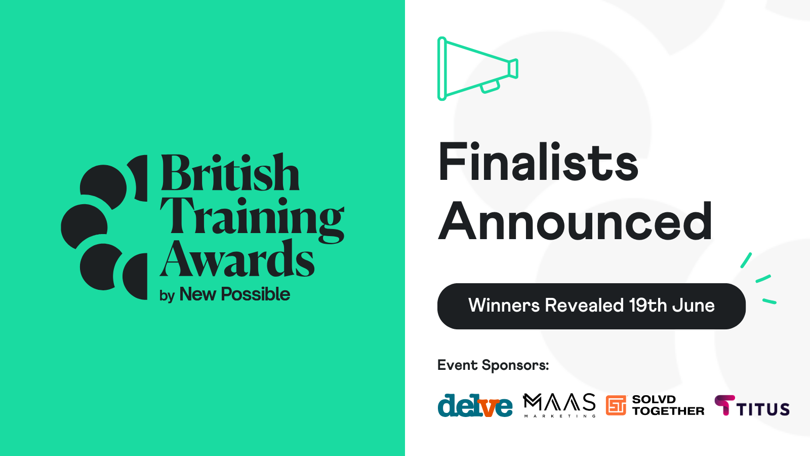 British Training Awards 2024: Finalists Announced | New Possible