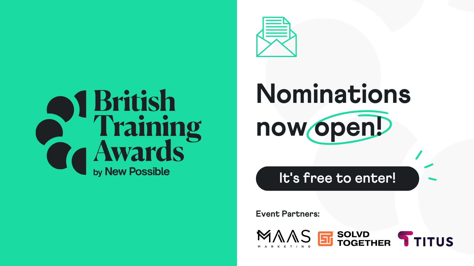 British Training Awards 2025: Nominations Open | New Possible
