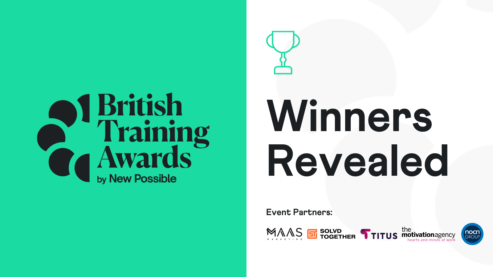British Training Awards 2025: Winners Revealed | New Possible