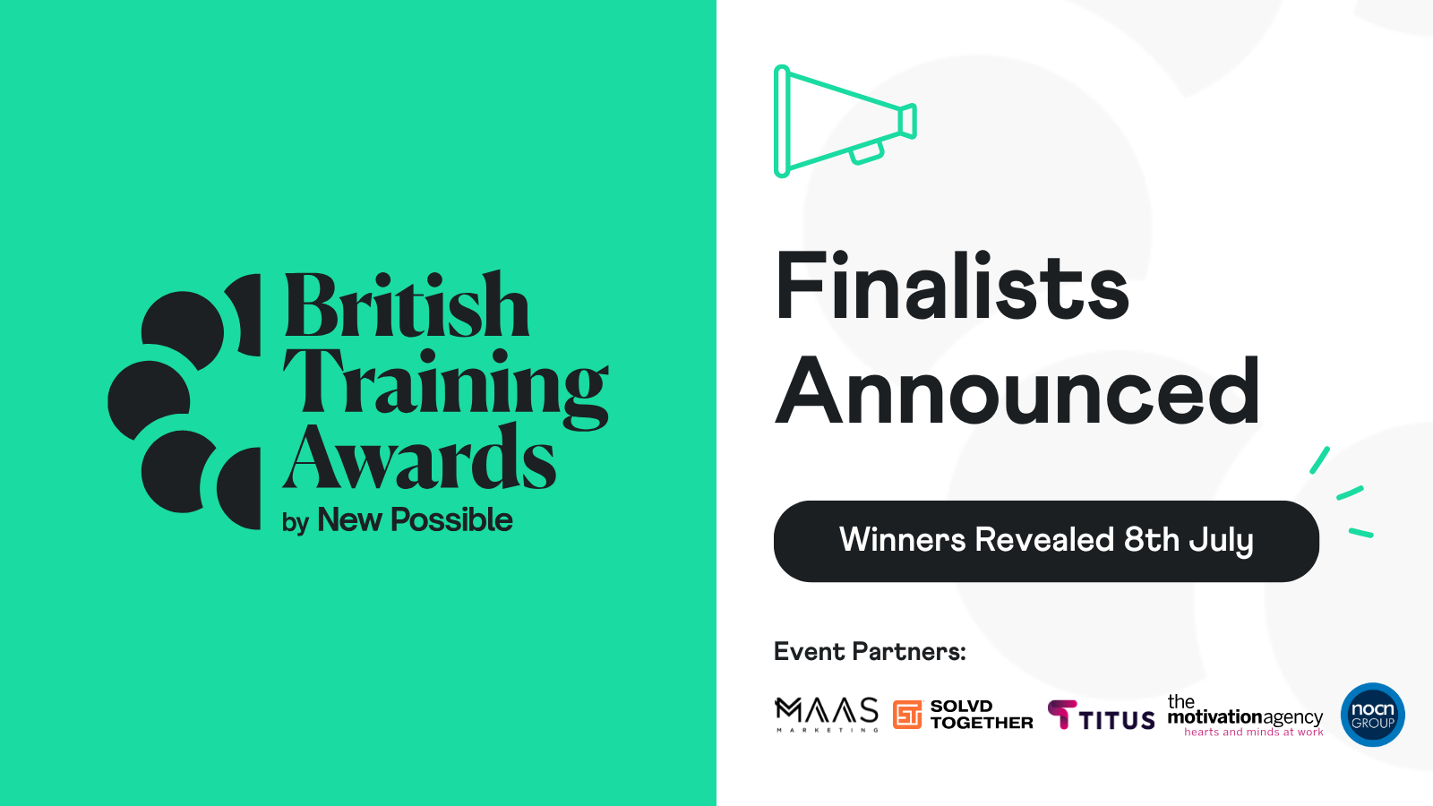 British Training Awards 2025: Finalists Announced | New Possible